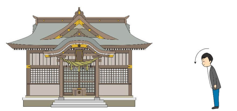 Ritual of visiting and praying at shrines in Japan - Wa